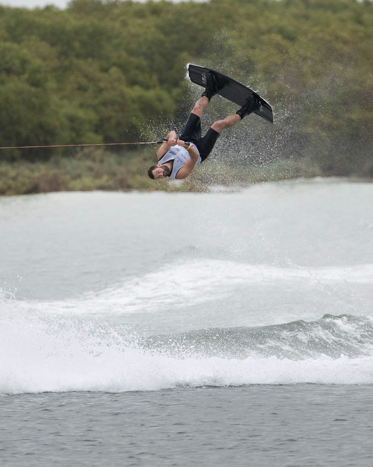 Ross Phillips, TeamGB , at the 2019 Worlds in Abu Dhabi - Wakeboard UK