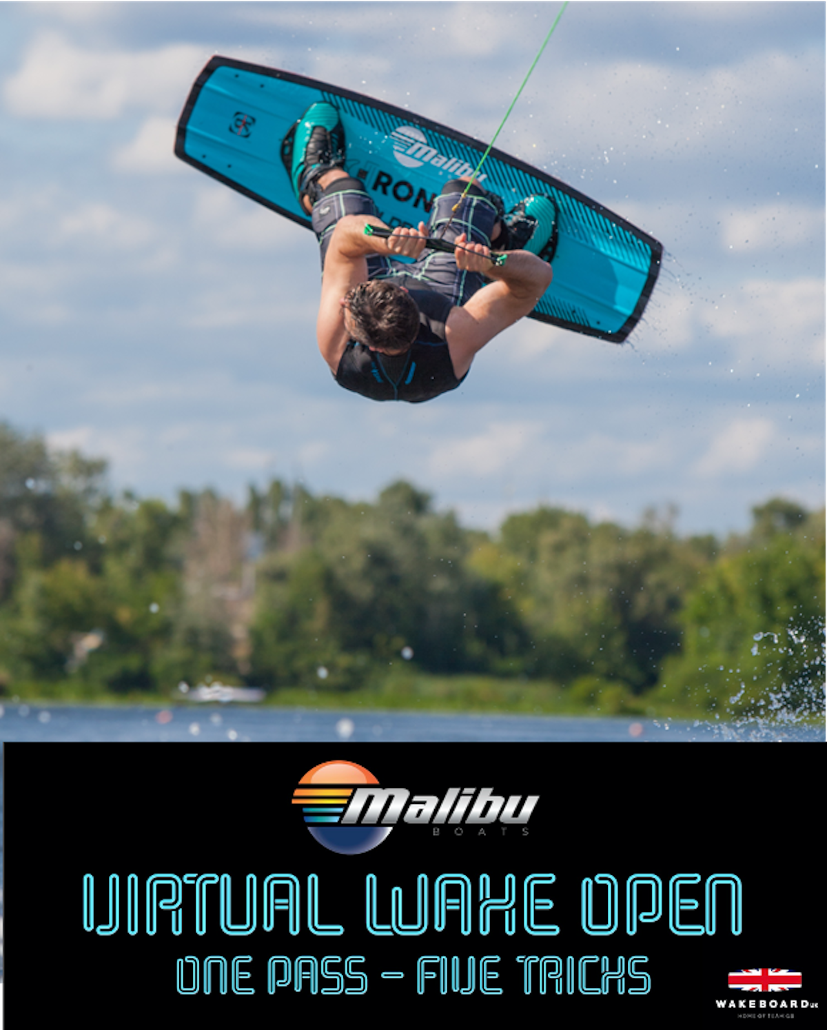 Nickde Boer at the 2020 Malibu Virtual Wake Open - Wakeboard UK
