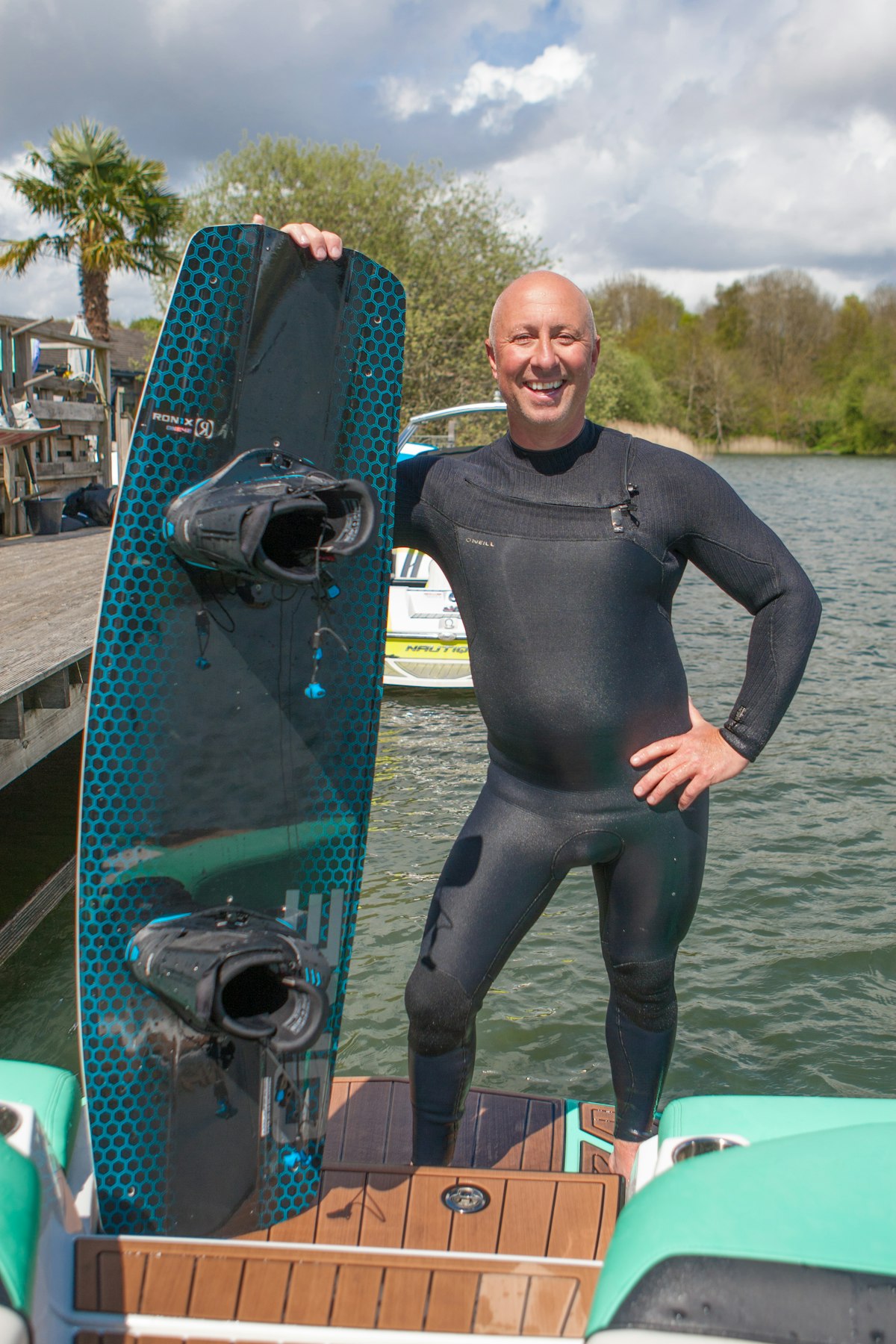 Mark Goldsmith at the 2023 Quays Wake And Ski Practice - Wakeboard UK