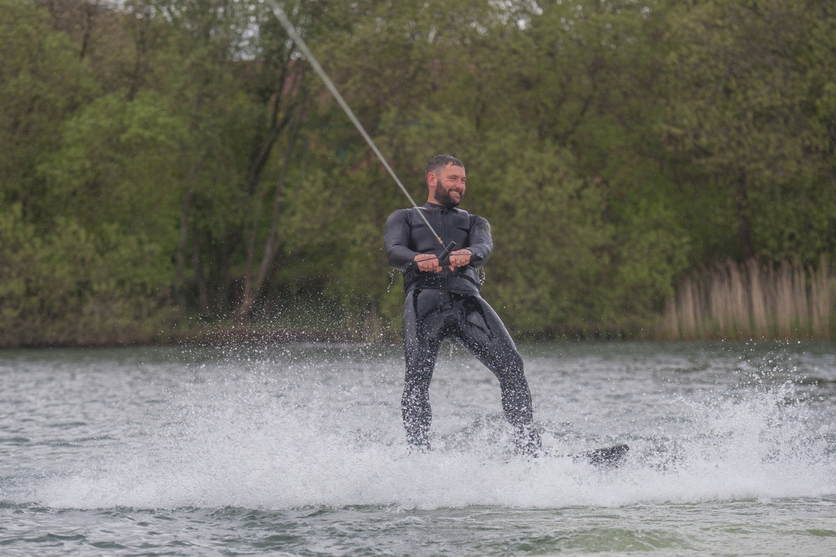 Ross Phillips at the 2023 Quays Wake And Ski Practice - Wakeboard UK