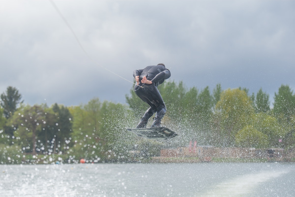 Ross Phillips at the 2023 Quays Wake And Ski Practice - Wakeboard UK